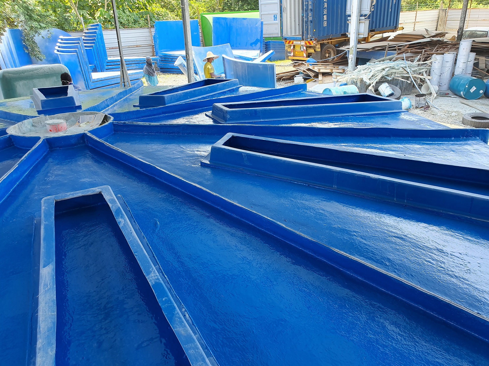 Slope Bottom : Dia 6000 MM x H 1500 MM With 150 MM Slope Bottom & Leg ...